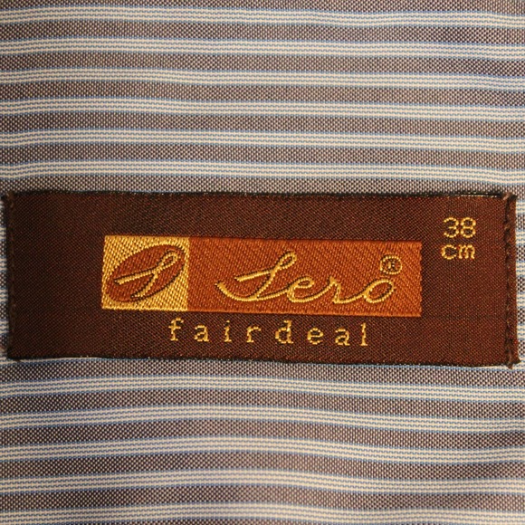 Sero | Shirts | Sero Fairdeal Sz 38 Mens Shirt Blue Striped Long Sleeve ...
